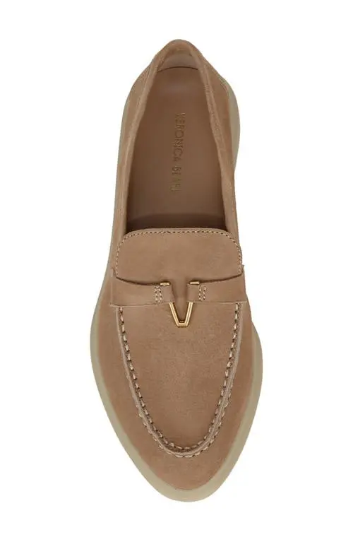 Veronica Beard Ailey Suede Loafer - Sand