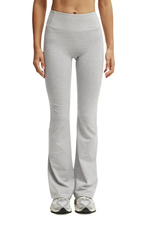 Cotton:on Active Ultra Soft Studio Flare Leggings - Light Grey Marle