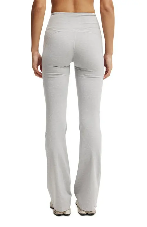 Cotton:on Active Ultra Soft Studio Flare Leggings - Light Grey Marle