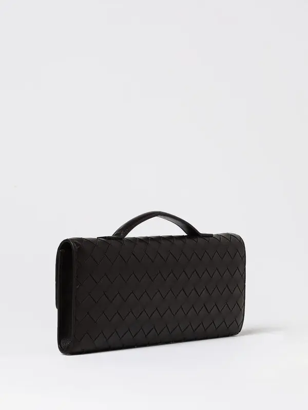 Bottega Veneta Woven Clutch With Turn Lock