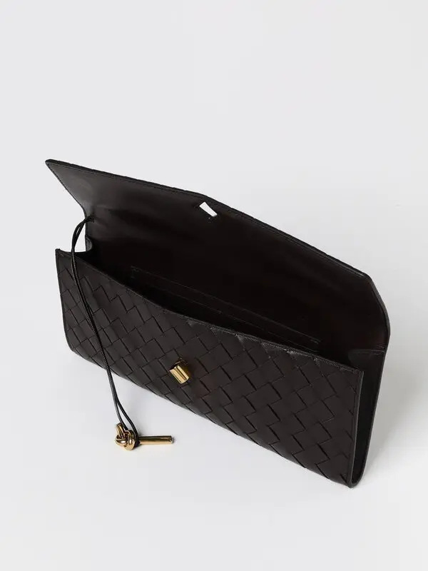 Bottega Veneta Woven Clutch With Turn Lock