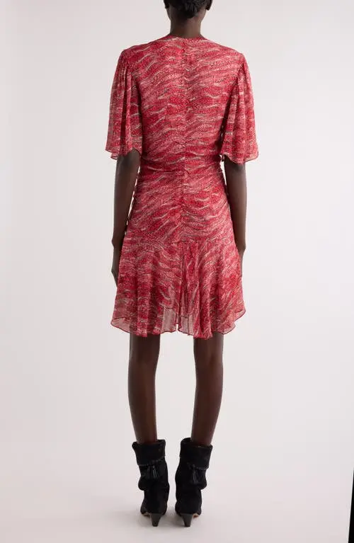Isabel Marant Vivienne Abstract Print Dress - Red