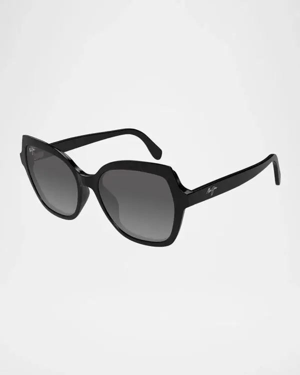 Maui Jim Mamane Butterfly Sunglasses - Black