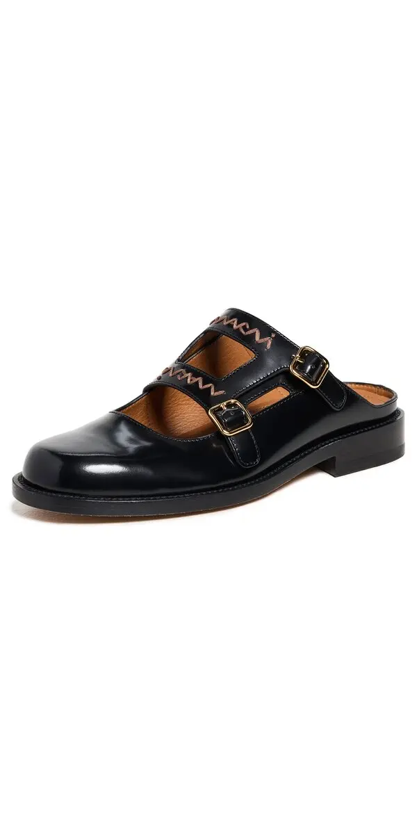 Marni Sabot Sandals - Black