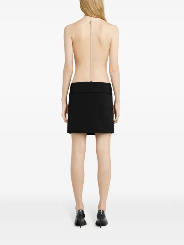 COURREGES Illusion Mini Dress - Black