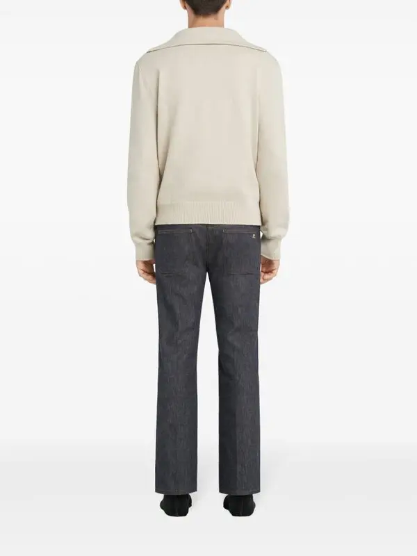 COURREGES Trucker Sweater - Neutrals