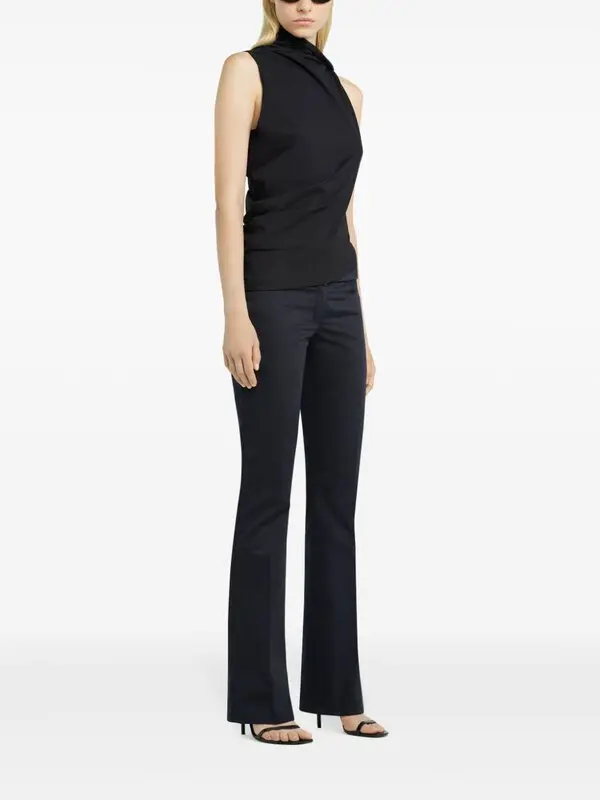 COURREGES Draped Top - Black