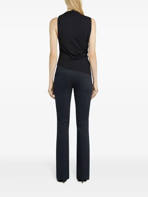 COURREGES Draped Top - Black