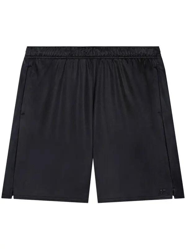 COURREGES Jersey Track Shorts - Black