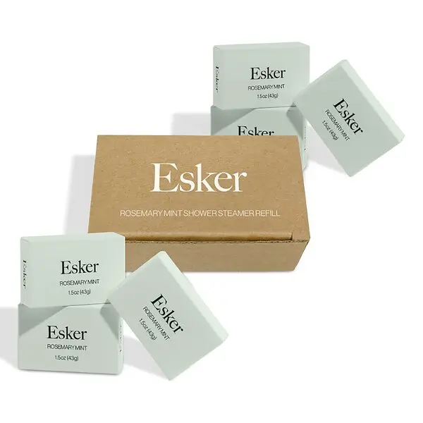 ESKER Aromatic Shower Steamer Refills, Rosemary Mint - No Color