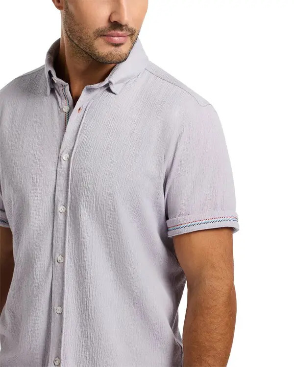 Robert Graham Hammond Textured Tailored Fit Button Down Shirt