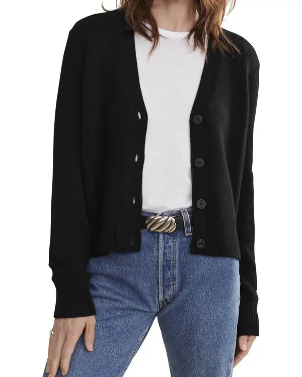 Jenni Kayne Colette Cashmere Cardigan - Black