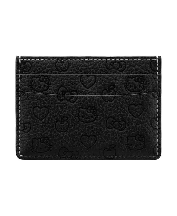 Maison De Sabre Hello Kitty Leather Card Holder - Black | Editorialist