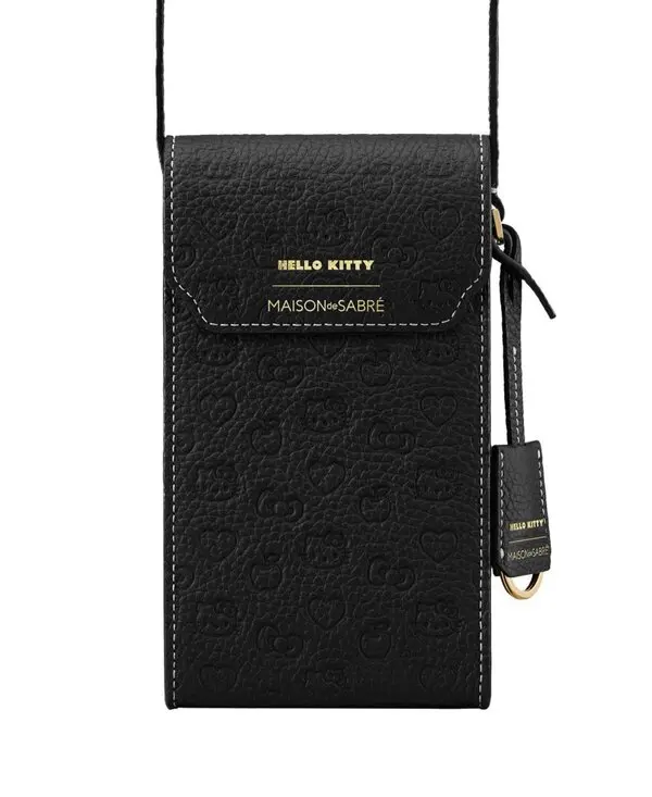 MAISON DE SABRE Hello Kitty Leather Phone Pouch