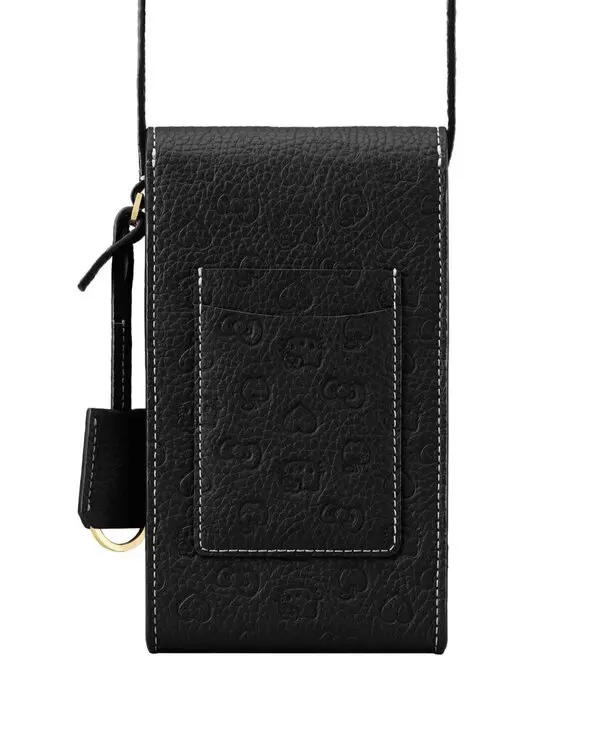 MAISON DE SABRE Hello Kitty Leather Phone Pouch