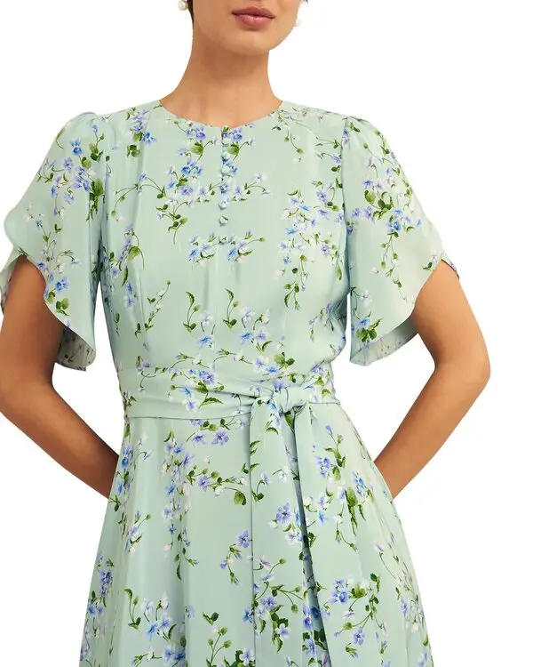 HOBBS LONDON Sophia Silk Midi Dress