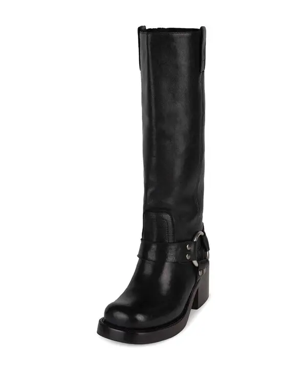 Jeffrey Campbell Reflectn Harness Strap Riding Boots