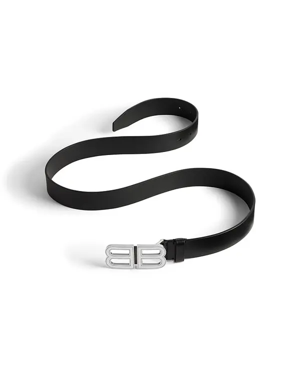 Balenciaga Bb Hourglass Large Belt - Black