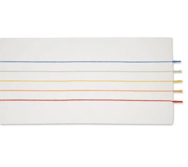 DESIGN IMPORTS Over The Rainbow Stripe Table Runner