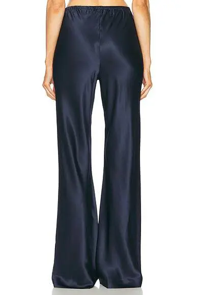 EAVES Loretta Silk Pants - Navy