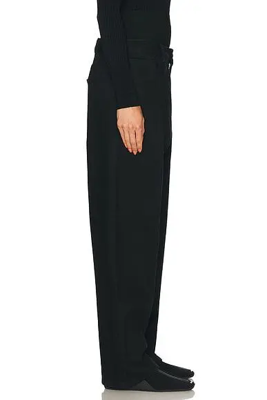 Alaïa Knit Band Waist Straight Leg Jeans