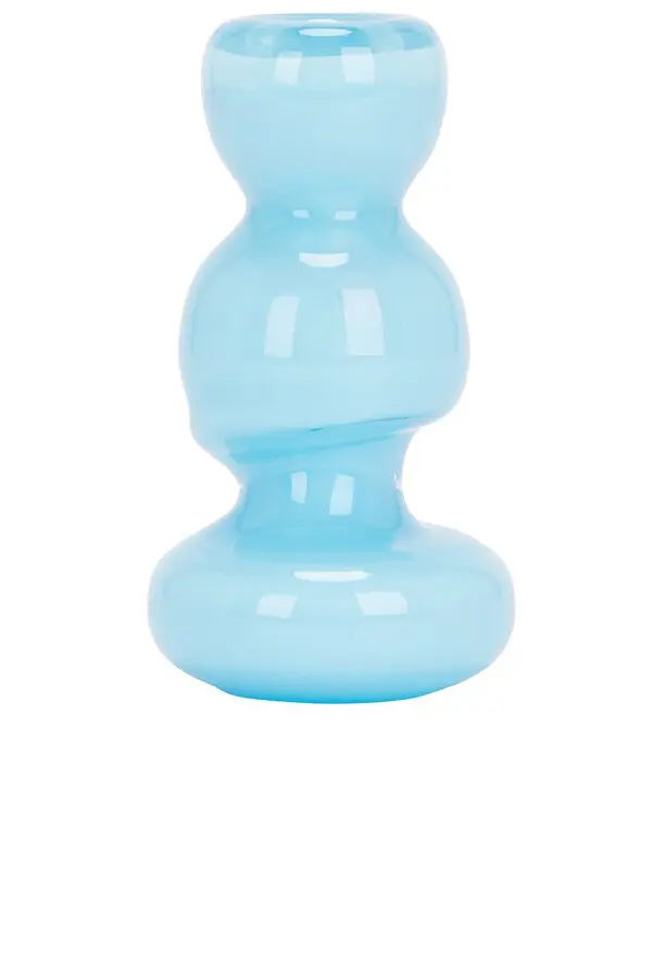 HELLE MARDAHL The Candle Holder Mini In Blue - Blue Jelly
