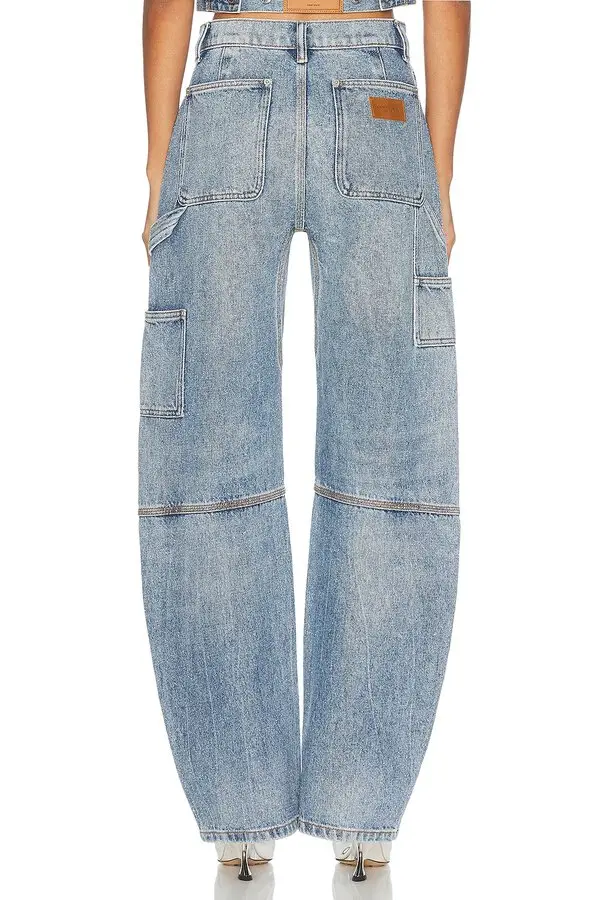 Alexander Wang High Waisted Wide Leg Jeans