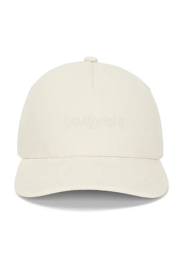 Saint Laurent Baseball Cap - Ivory