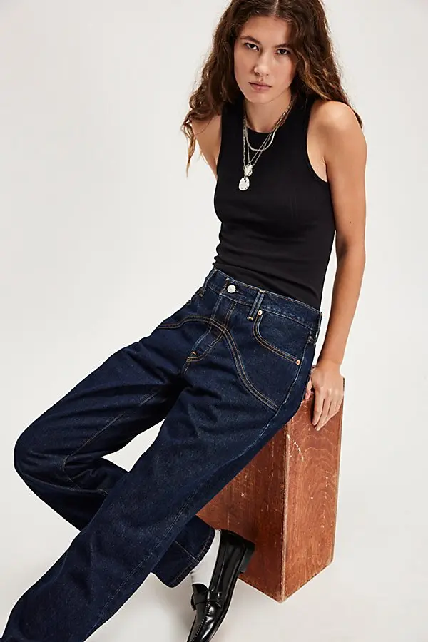 Levi'S 501 90s Western Jeans In Deep Breath 54% Off Editorialist