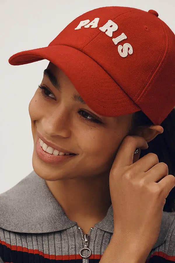 Anthropologie Wandelust Paris By American Needle New Baseball Cap Hat Red The Wanderlust Paris Baseball Cap | Anthropologie main image 2