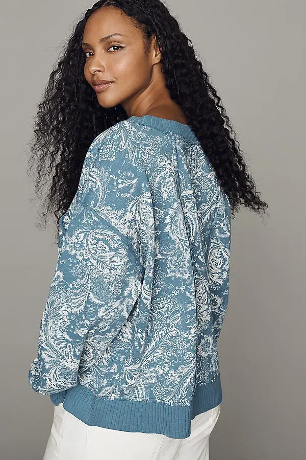 PILCRO Montana Pocket Knit Top - Indigo