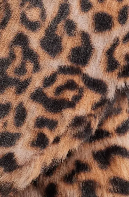 NIKKI LUND Liza Print Faux Fur Jacket