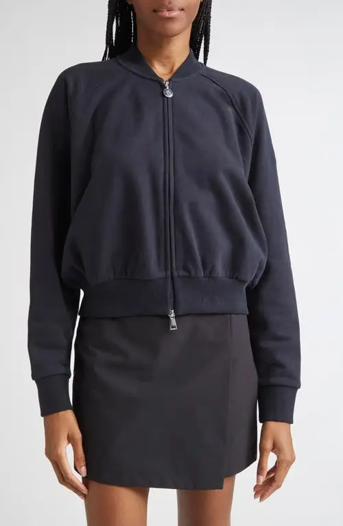 Moncler Zip Crop Cotton Cardigan