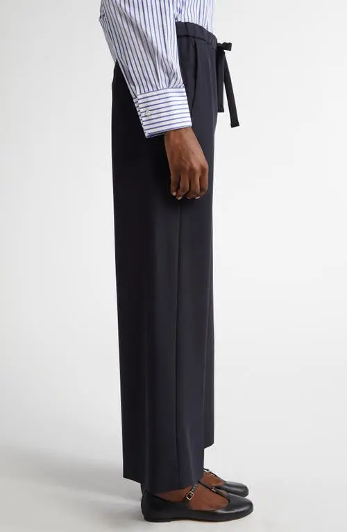 Max Mara Argenta Drawstring Virgin Wool Ankle Pants