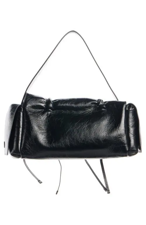 Acne Studios Multipocket Crinkled Leather Bag - Black
