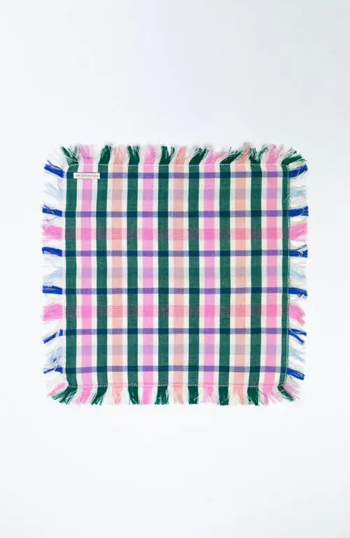 ARCHIVE NEW YORK Handwoven Classic Plaid Cotton Party Napkins