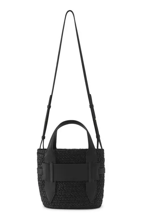 Helen Kaminski Lipari Raffia Tote - Charcoal/black