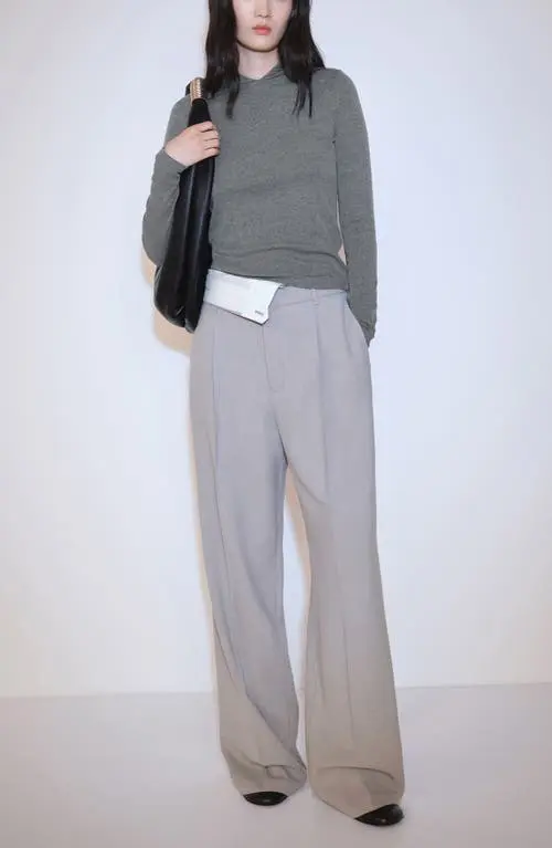 Mango Long Sleeve Hooded T-shirt