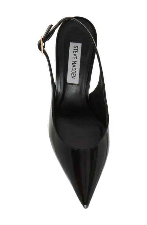 Steve Madden Blare Slingback Pointed Toe Pump - Black Box
