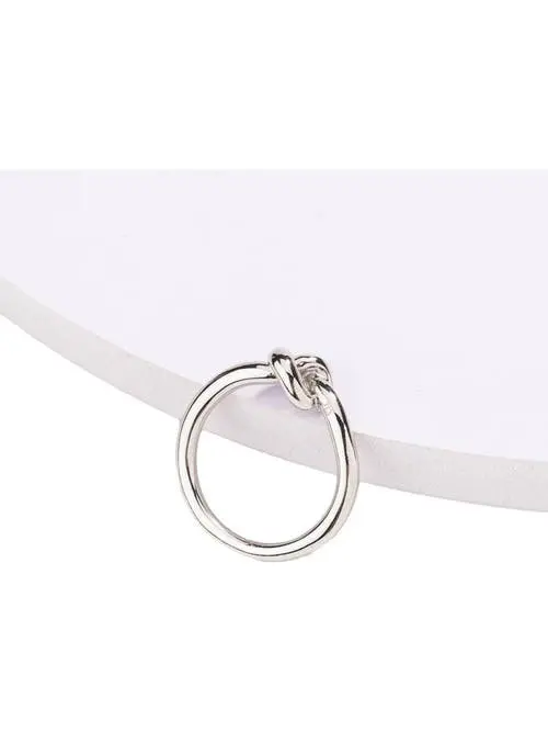 DLORIA Hollywood Sensation Love Knot Ring - Silver