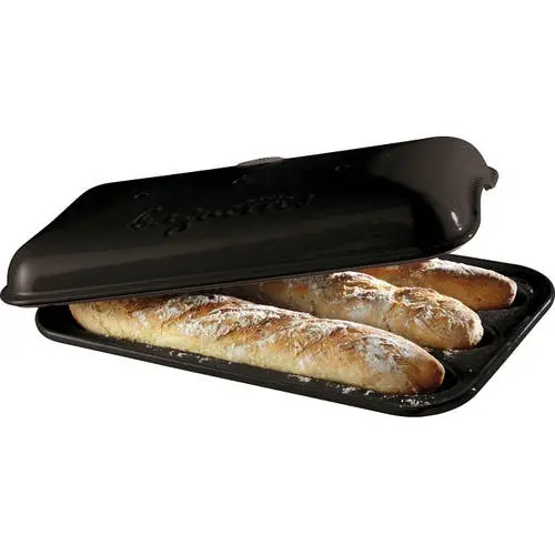 EMILE HENRY Flame Baguette Baker - Charcoal