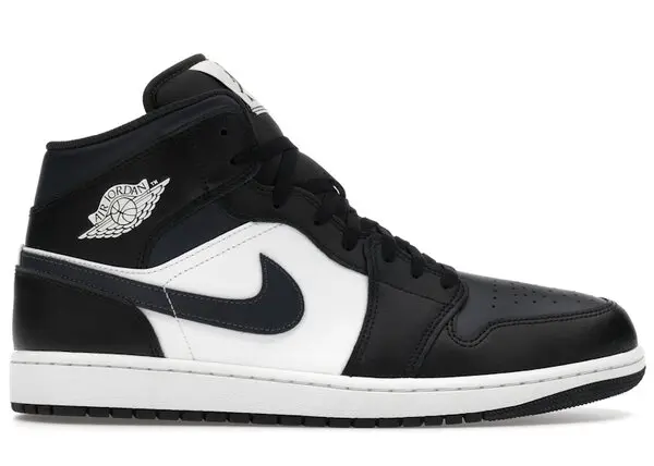 JORDAN 1 Mid Toe Sneakers - Black/off Noir/summit White