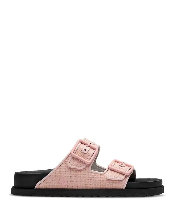 BIRKENSTOCK Arizona Raffia Luxe Sandals - Rose