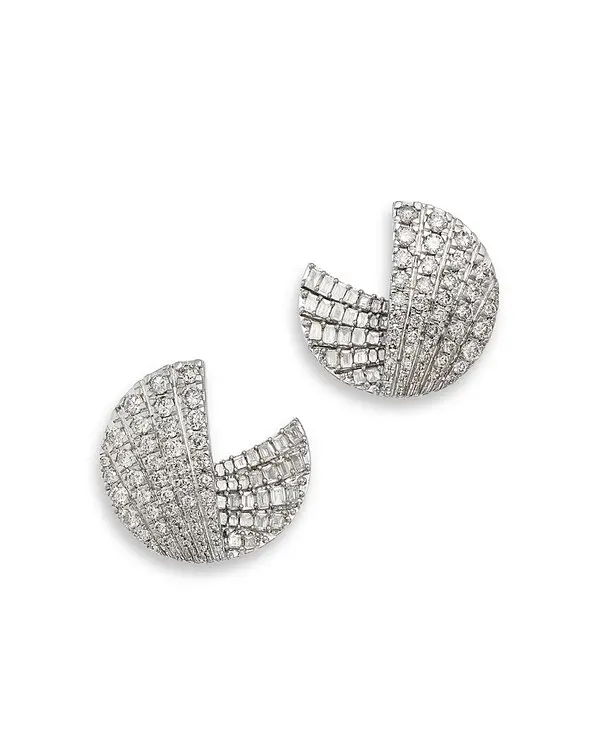Bloomingdale'S 14k Gold Diamond Earrings, 1.50 Tcw - White
