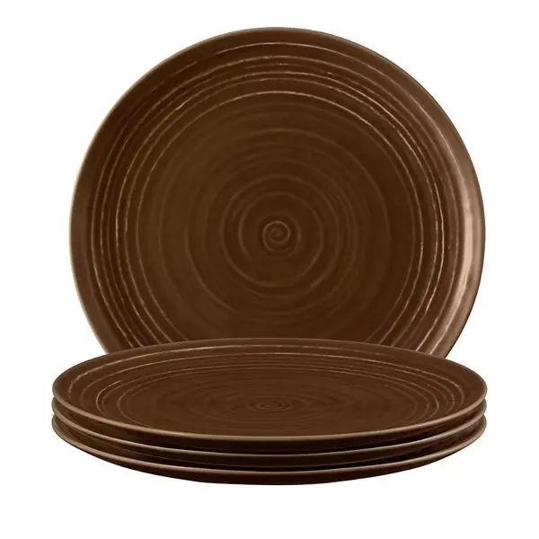SELTMANN Terra Salad Plates, Set Of 4 - Brown