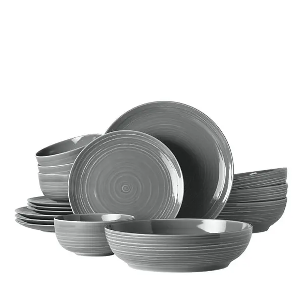 SELTMANN Terra 16 Piece Dinnerware Set, Service For 4 - Gray