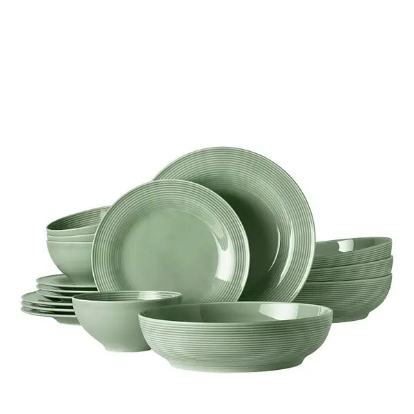 SELTMANN Beat 16 Piece Dinnerware Set, Service For 4 - Green