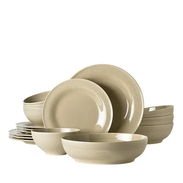 SELTMANN Beat 16 Piece Dinnerware Set, Service For 4 - Sand
