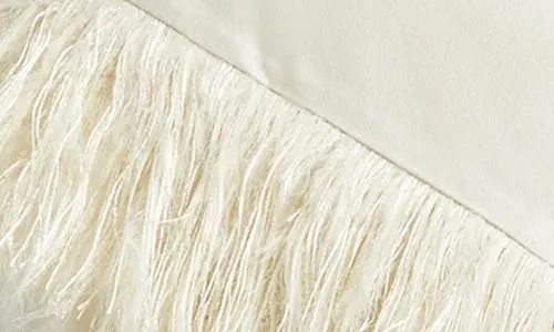 TOTÊME - Charmeuse Satin Triangle Fringe Scarf