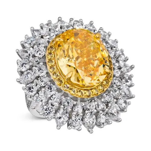 ANNA ZUCKERMAN Royal Carina 25ctw Ring - Canary Yellow